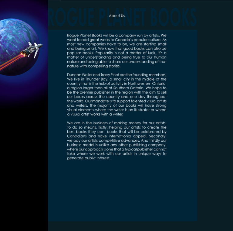 About Us – Rogue Planet Books